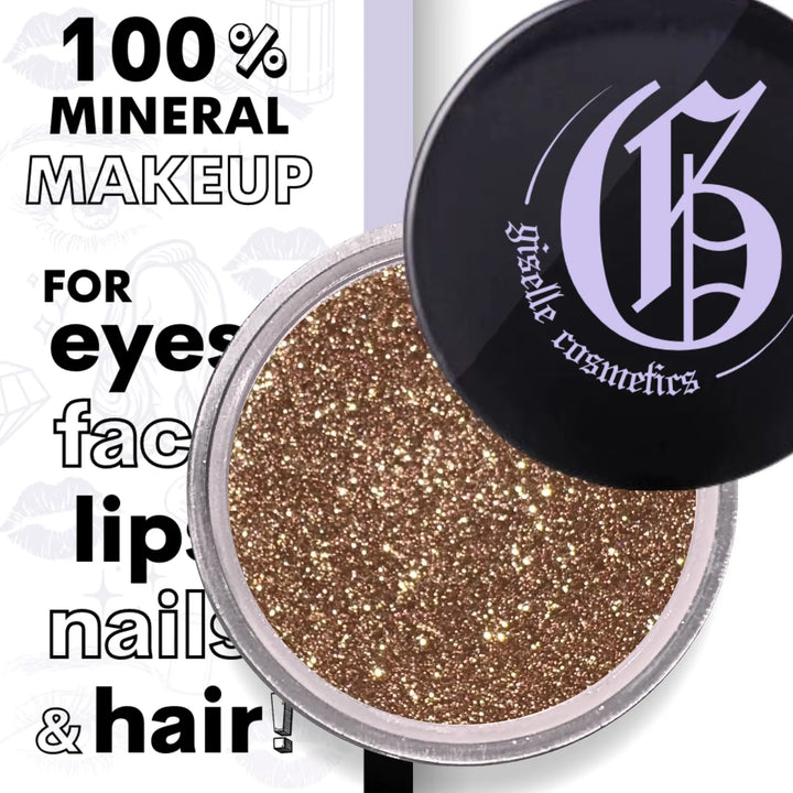 Choclate Gold Loose Powder Mineral Eyeshadow Singl | Giselle Cosmetics